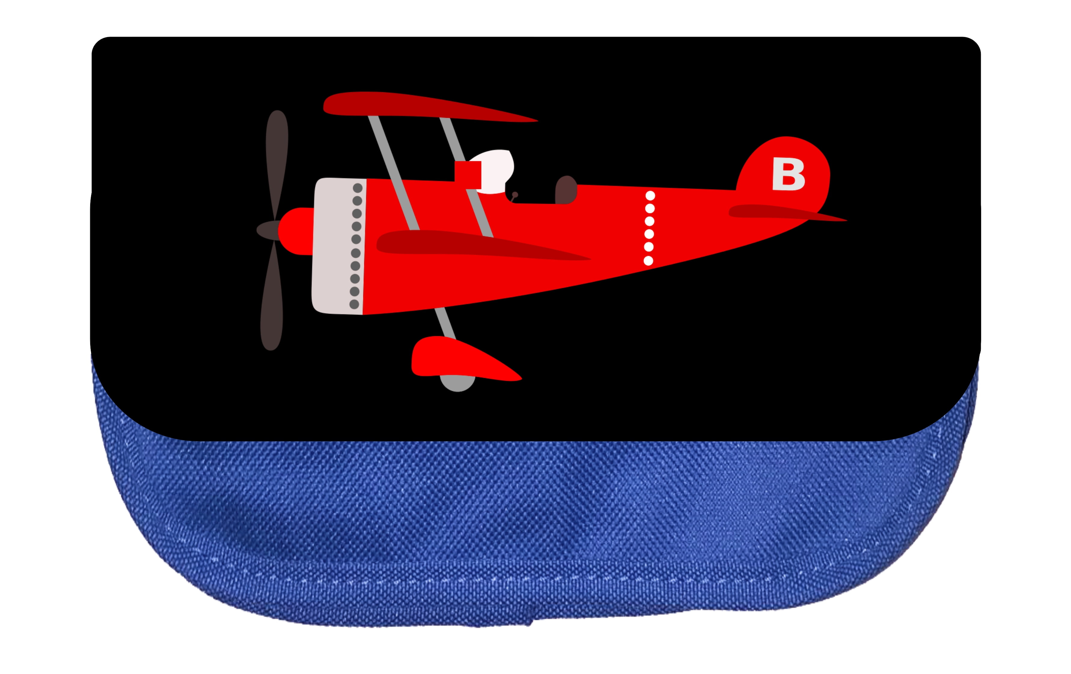 Red Helicopter Plane Pencil Pouch 2 Pocket Pencil Case Organizer Pencil ...