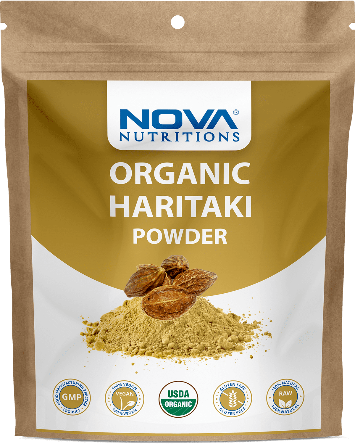 Nova Nutritions Certified Organic Haritaki Powder 16 OZ (454 gm ...