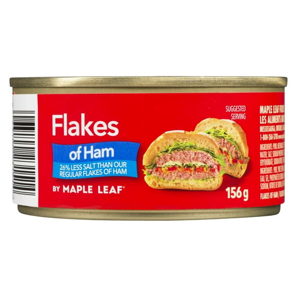 Flakes of Ham Less Salt by Maple Leaf, 156 g - Walmart.ca
