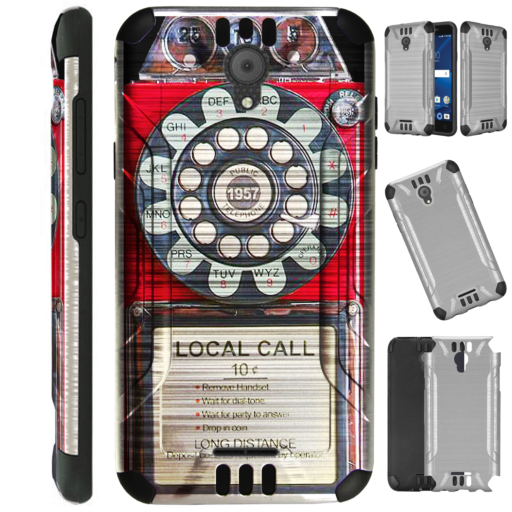 WORLD ACC Silver Guard Compatible with Cricket Icon | AT&T Radiant Core ...