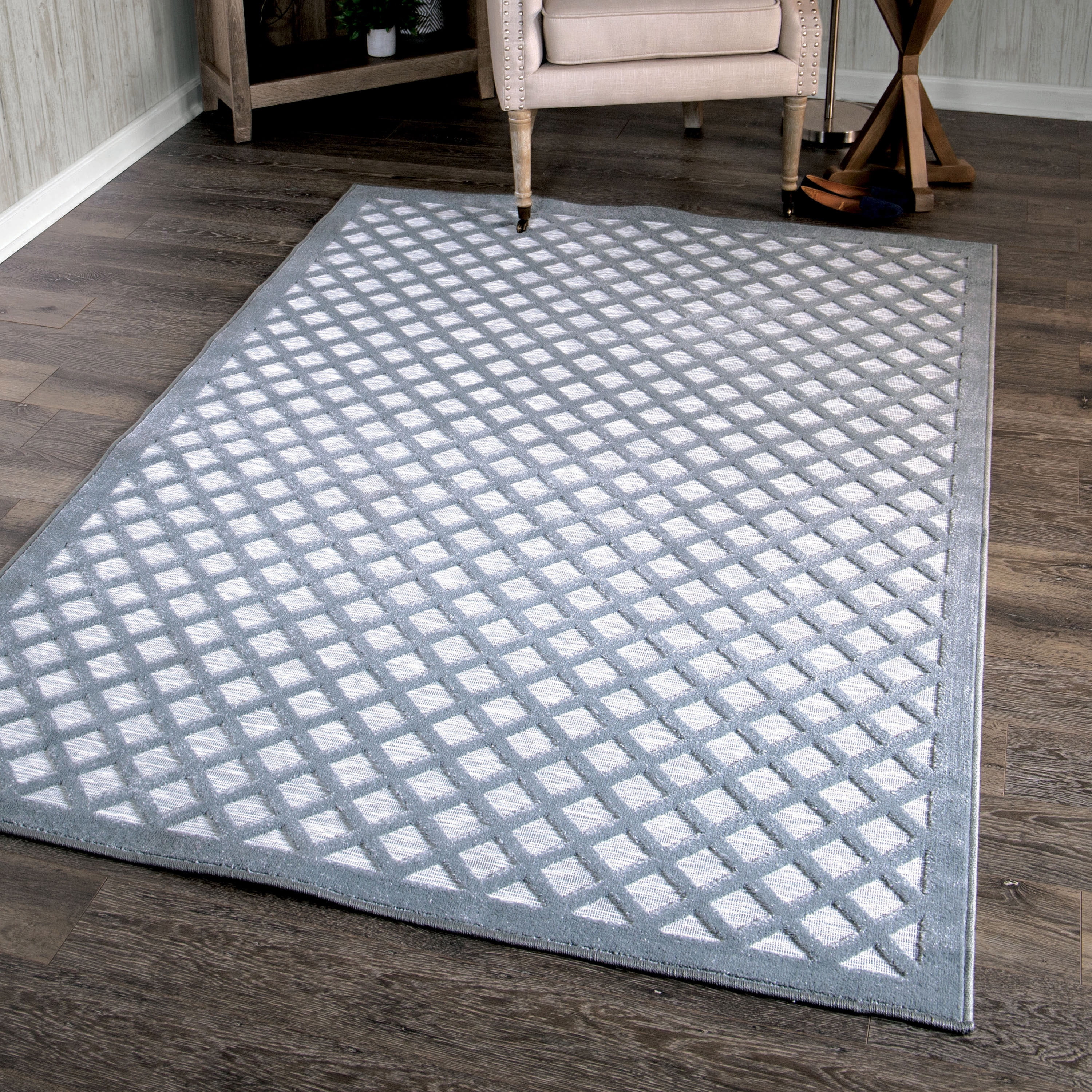 Orian Rugs Boucle Farmhouse Fusion Lattice Area Rug - Walmart.com