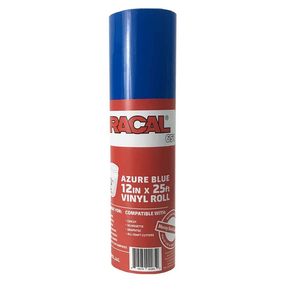 12" x 25ft Roll of Oracal 651 Azure blue Craft Vinyl - Adhesive Vinyl ...