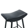 Tufted Upholstered Counter Height Bar Stools Without Back, Metal Legs ...