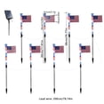 4th of July Decorations Outdoor American Flag Lights, 8 Pack Solar ...