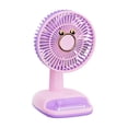 Candy Color Desktop Mini Fan with USB Rechargeable Battery, Ultra Quiet ...