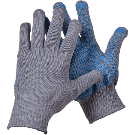 Nylon Cotton Gloves with Rubber Dimples Thick Non-Slip Breathable and ...