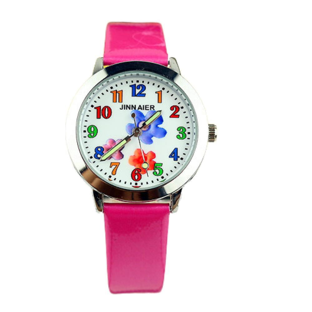 Reloj de cuarzo con palabra luminosa de dibujos animados para niños ...