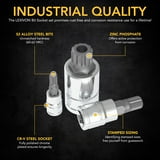 LEXIVON Xzn Bit Socket Set, 10-Piece European M4 - M18, S2 Alloy Steel ...