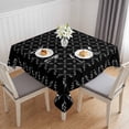 Abstract Plant Leaf Lattice Table Cloth 60x60in, Waterproof Square ...