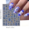 2 Pieces Cartoon Devil Eye Nail Art Stickers - Matte Resin Self ...