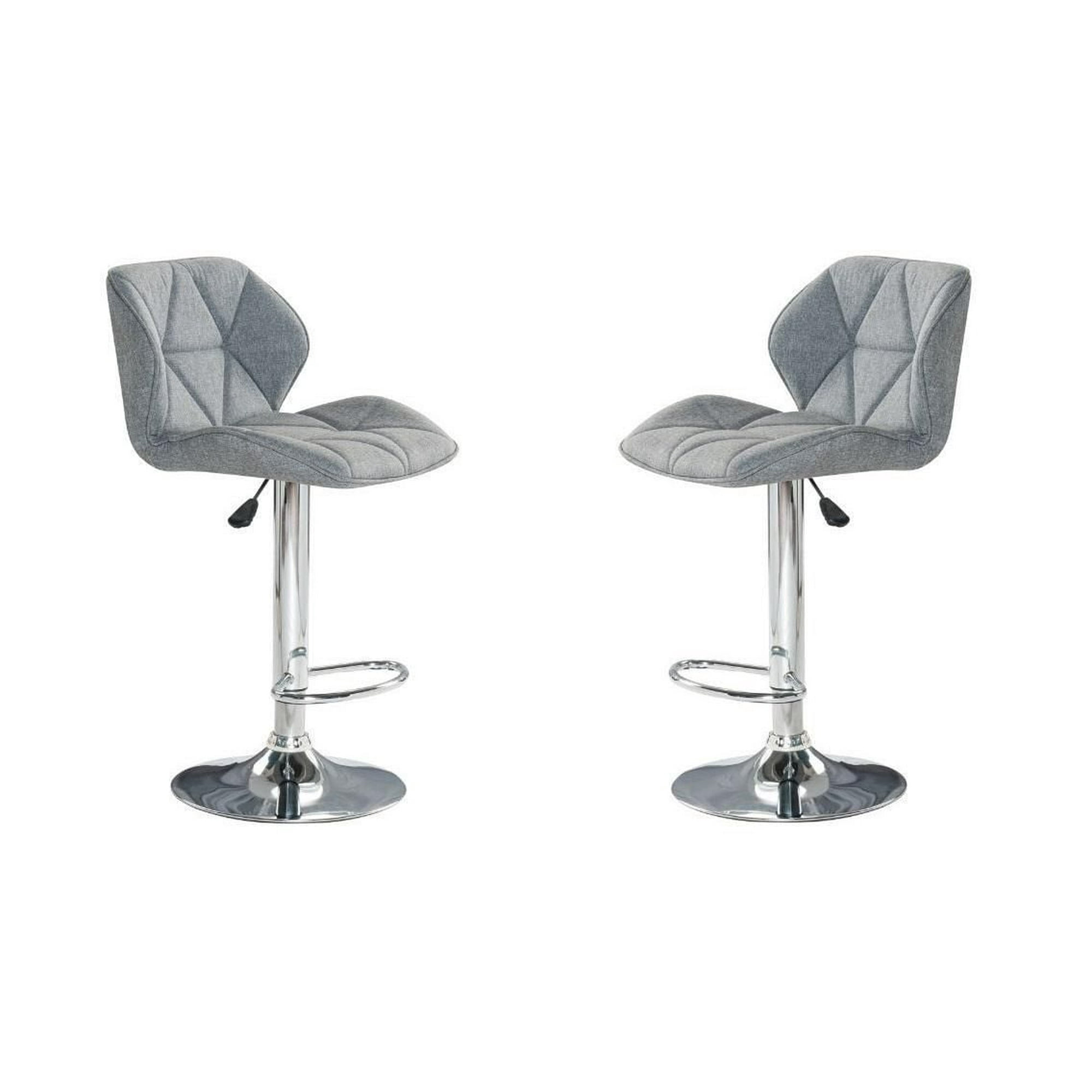 Click here for Heavenly Collection Grey Fabric Adjustable Stool prices