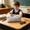 Multi-Use Zipper Pouch, Cloth Makeup Brush Bag & Pen Case, Small Travel ...