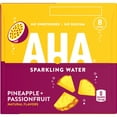 AHA Unsweetened Flavored Sparkling Water, Pineapple and Passionfruit, 12 fl oz, 8 Cans - Walmart.com