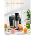 FOHERE 600W Juicer, Centrifugal Juice Maker with 3-Speed Setting, 3 ...