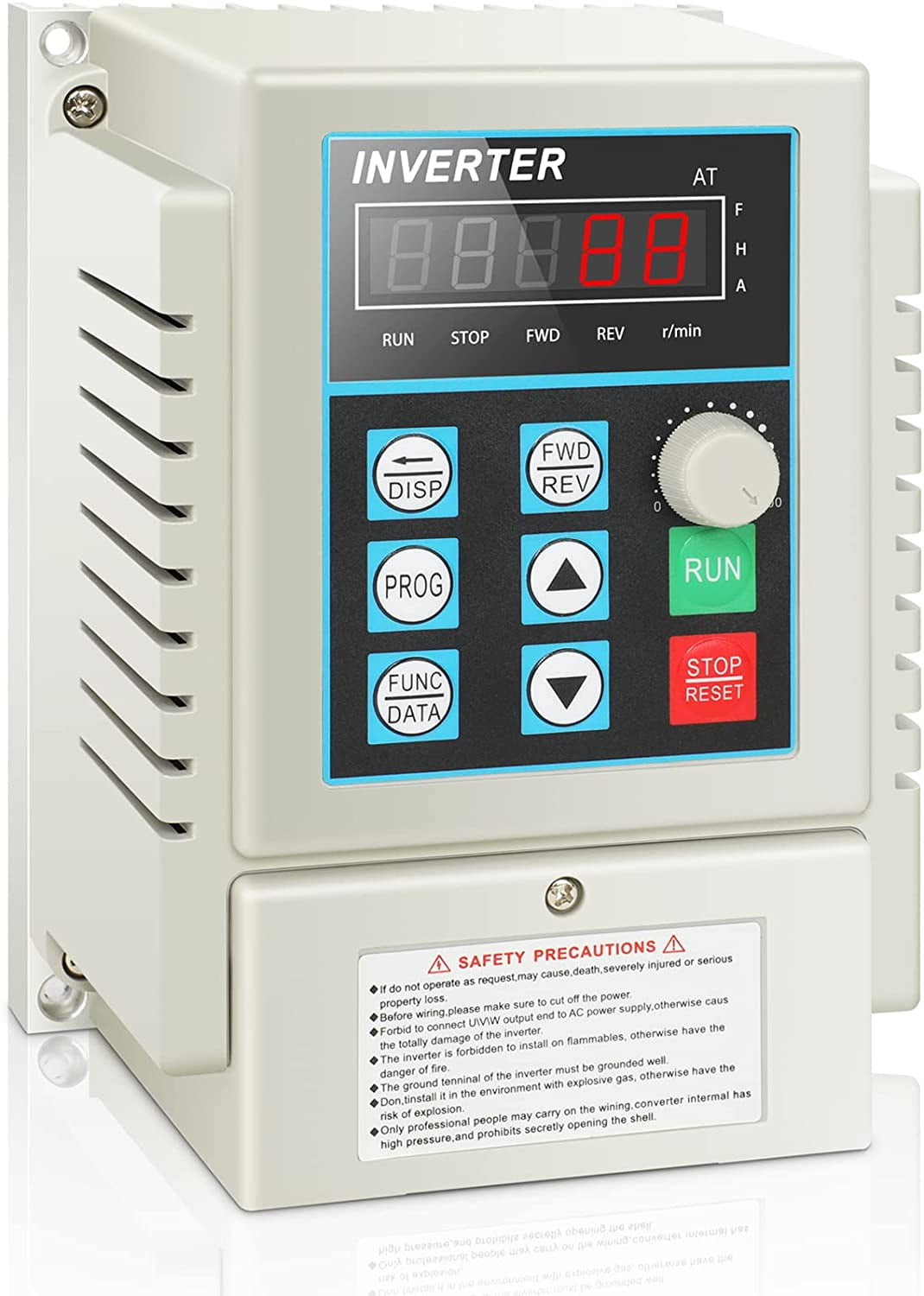 0.75kw 1HP Variable Frequency Drive, 5A VFD Inverter Single Phase to 3 ...