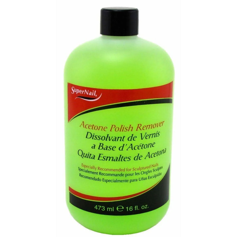 Super Nail Acetone Polish Remover 16 Oz,Pack of 6 - Walmart.com