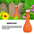 Chicken Statue Long Neck Microlandschaft Hand Crafted Resin Animal ...