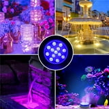 Deeceymbur Mini Submersible LED Lights with Remote Battery Powered, Rgb ...