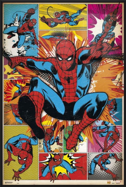 Spider-Man - Framed Marvel Comics Poster / Print (Comic Scenes) (Size ...
