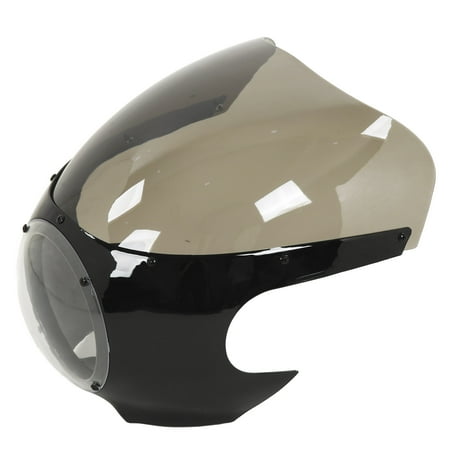 7in Headlight Fairing Screen, ABS Glass Windshield Cover, Motorcycle ...