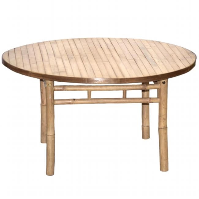 Bamboo 5872 Bamboo Round KD Table, 35 x 20 in. - Walmart.com