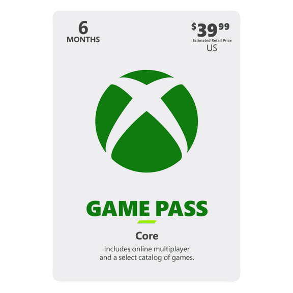 Xbox Game Pass Core 12 Months [Physical] - Walmart.com
