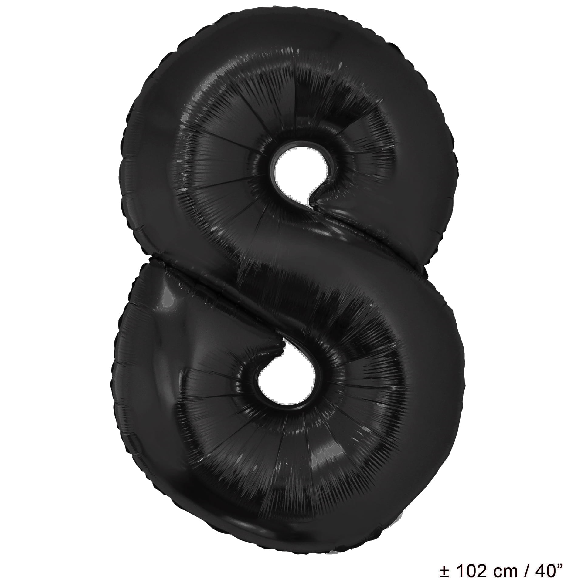 Number 8 Eight Super Shape Solid Jumbo Helium Quality 40" Foil Balloon ...