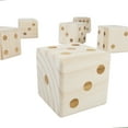 Hey! Play! Giant Wooden Yard Dice Outdoor Lawn Game with Carrying Case ...