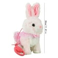 Realistic Electronic Plush Rabbit Toy With Remote Control Leash, Sings ...