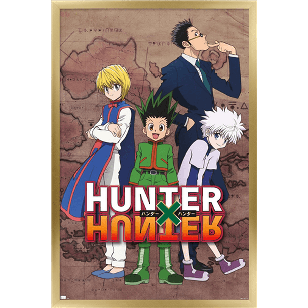 Hunter X Hunter - Map Wall Poster, 22.375" x 34", Framed - Walmart.com