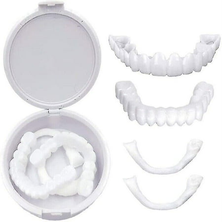 False Teeth Set Dental Cover Dental Veneers Dentures Tooth Cover Snap ...