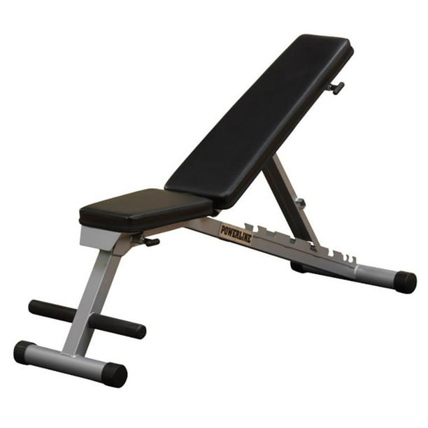 Body Solid PFID125X Powerline Flat Folding Home Gym Workout Multi-Bench ...