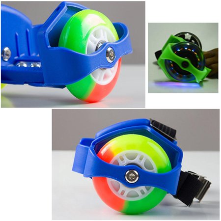 Heel Wheel Skates with Lights Adjustable Roller Heel Skates Heel Wheel ...
