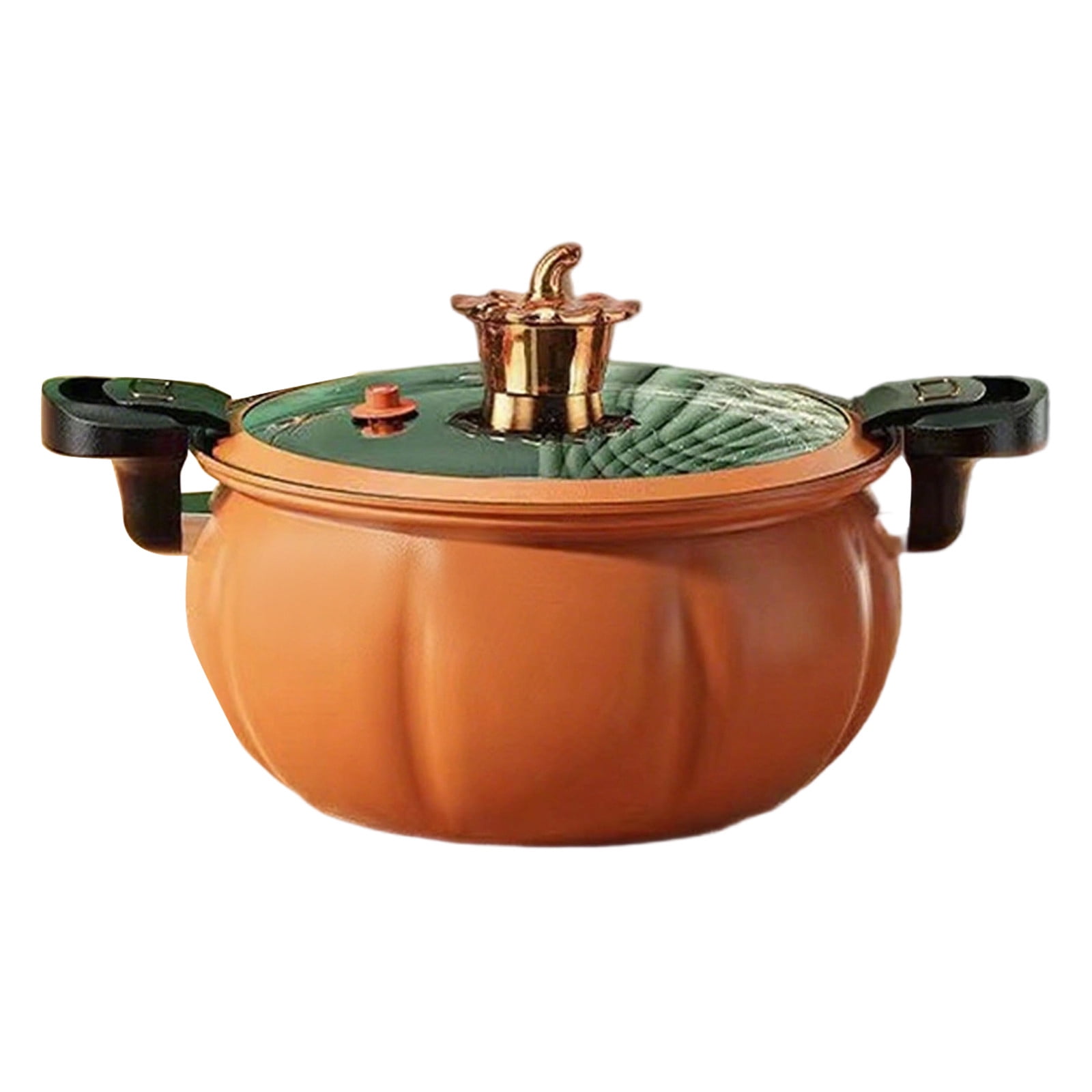 Pumpkin Shaped Dutch Oven 8L YearsOrange Cas T Ir On Micro Pressure Cooker For Stovetop Nonstick ...