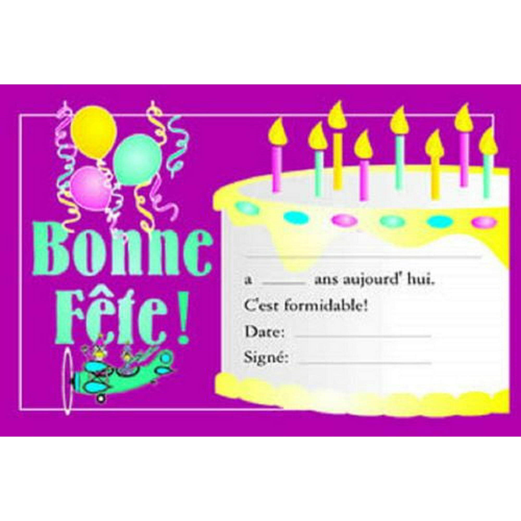 Click here for Poster Pals French Birthday Certificates prices