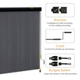Vicllax Outdoor Patio Crank Sun Blocking Roller Shade Modern Style ...