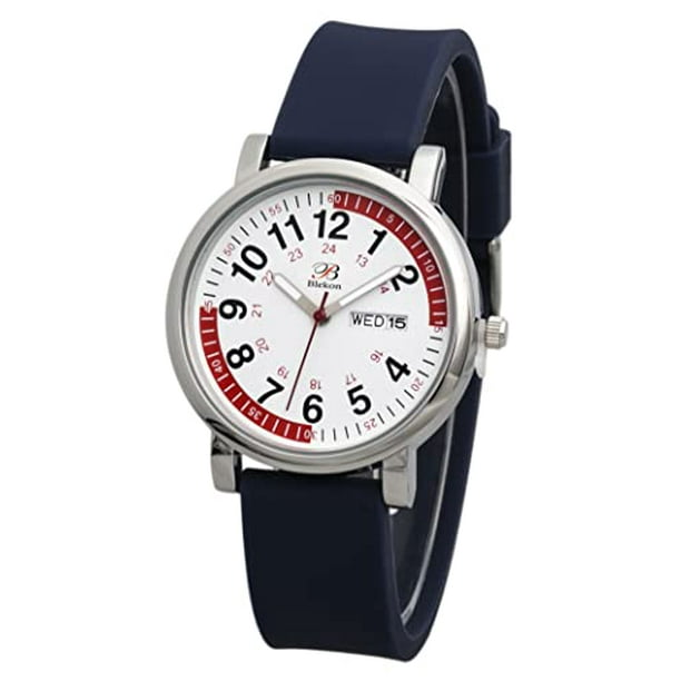 Blekon Original Nurse Watch - Medical Scrub Colors, Red Fifteen Minute ...