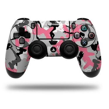 Skin Wrap for Sony PS4 Dualshock Controller Ripped Colors Hot Pink Neon ...