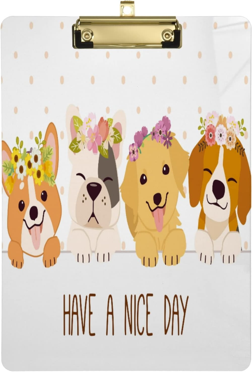 FMSHPON Have Nice Day Clipboard Hardboard Wood Nursing Clip Board and ...