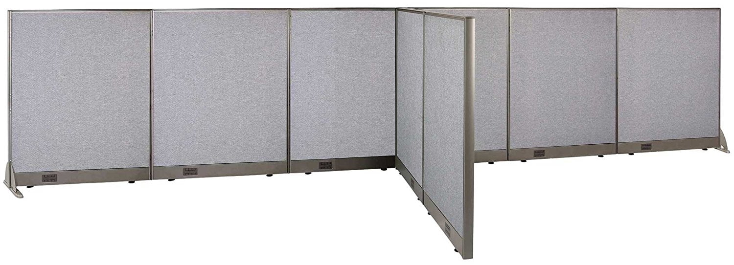 GOF T-Shaped Freestanding Partition 60d x 204w x 48h / Office, Room ...