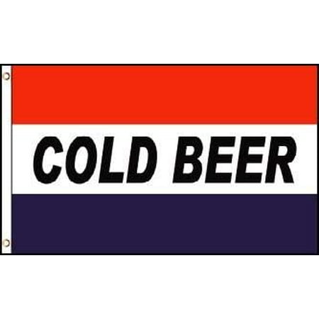Cold Beer Flag 3' x 5' - Cold Beers Flags 90 x 150 cm - Banner 3x5 ft ...