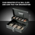 SentrySafe DCB-12 Deluxe Cash Box with Removable Cash Drawer and Key ...