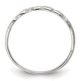 925 Sterling Silver Solid Polished Love Heart Ring Size 7 - 1.2 Grams ...