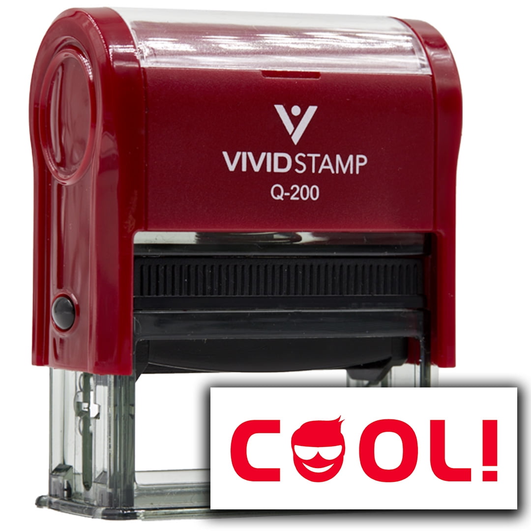 Vivid Stamp Cool! Stamps For Grading Self-Inking Rubber Stamps (Red Ink ...