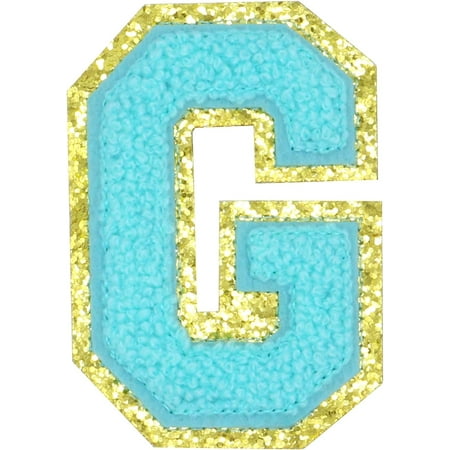 English Letter G Iron On Repair Patches Alphabet Sewing Appliques ...