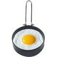 4 Pack Round Egg Rings, 3" Non-stick Stainless Steel Egg Cooker Rings ...