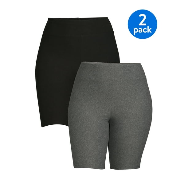 Terra And Sky Terra And Sky Womens Plus Size High Rise Biker Shorts 2