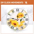 DEEPCRAFF 1Set Clock Mechanism Replacement Black Battery Operated Kit ...