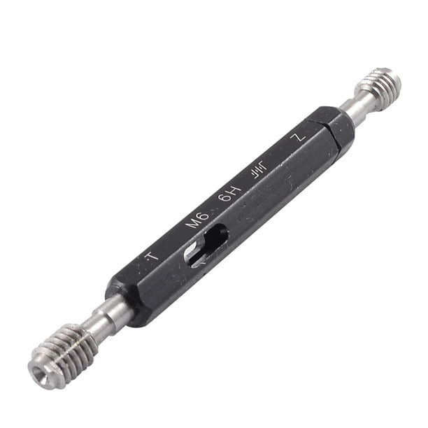 M6 x 1 6H Steel Pipe Thread Plug Gage Go/No Go Measuring Tool + Handle ...