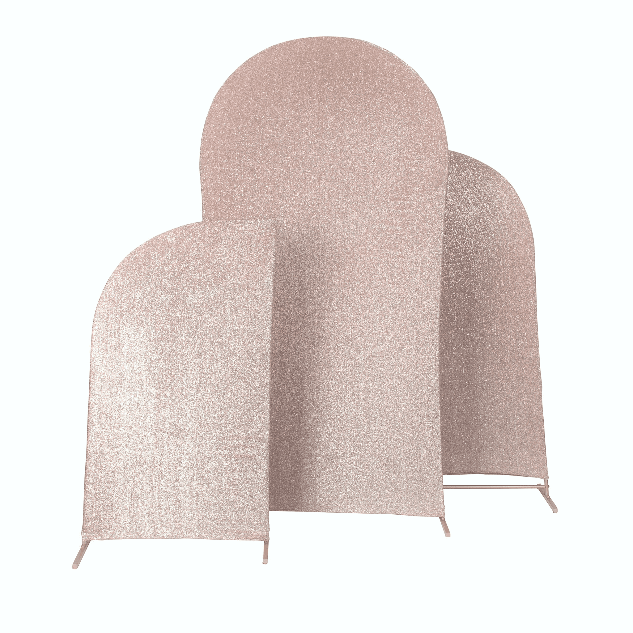 Shimmer Spandex Arch Covers 3Pc/Set for Chiara Frame Backdrop Champagne ...